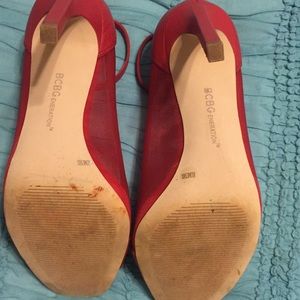 BCBGeneration | Shoes | Red 4 Heel Shoes | Poshmark